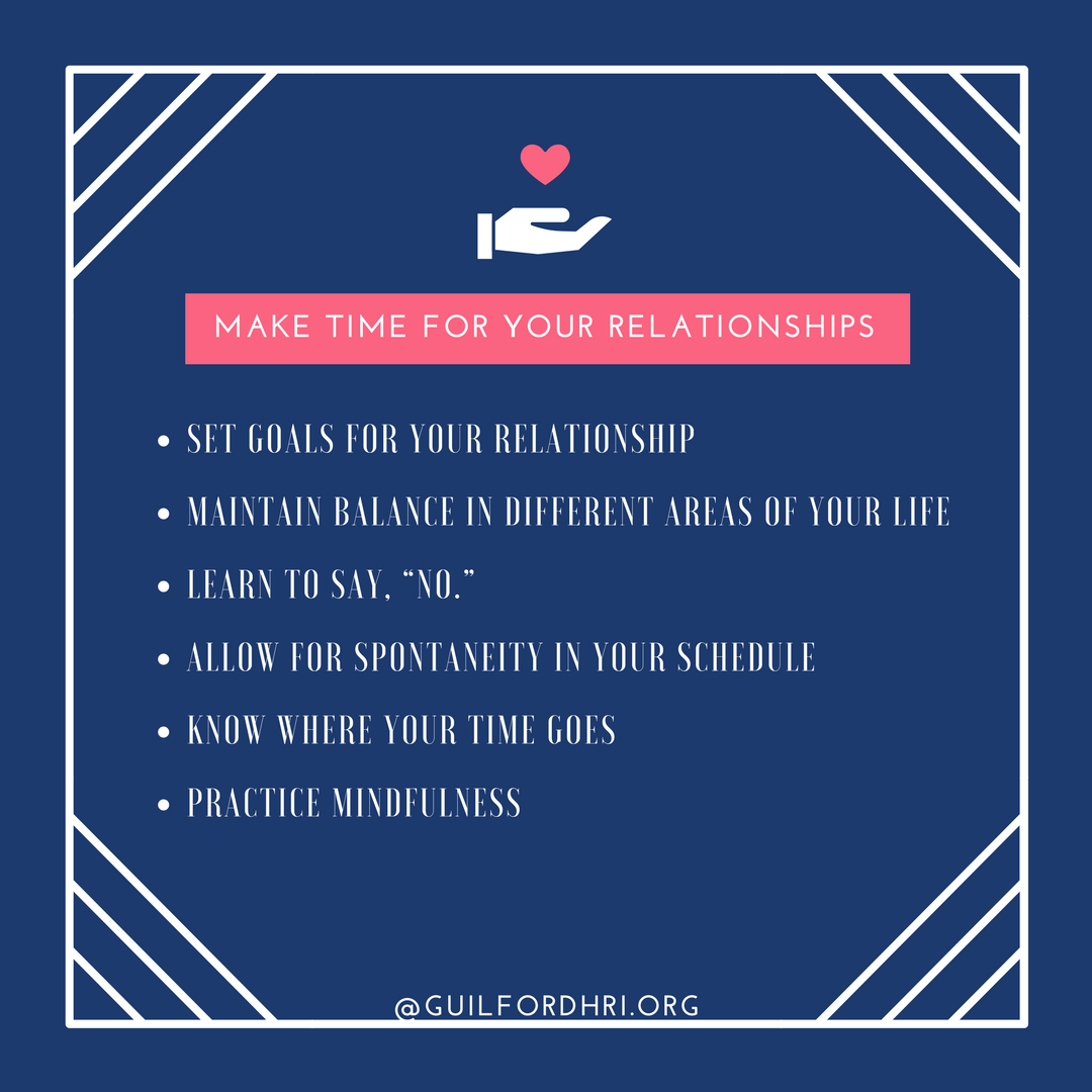 Make Time for Your Relationships – Healthy Relationships Initiative