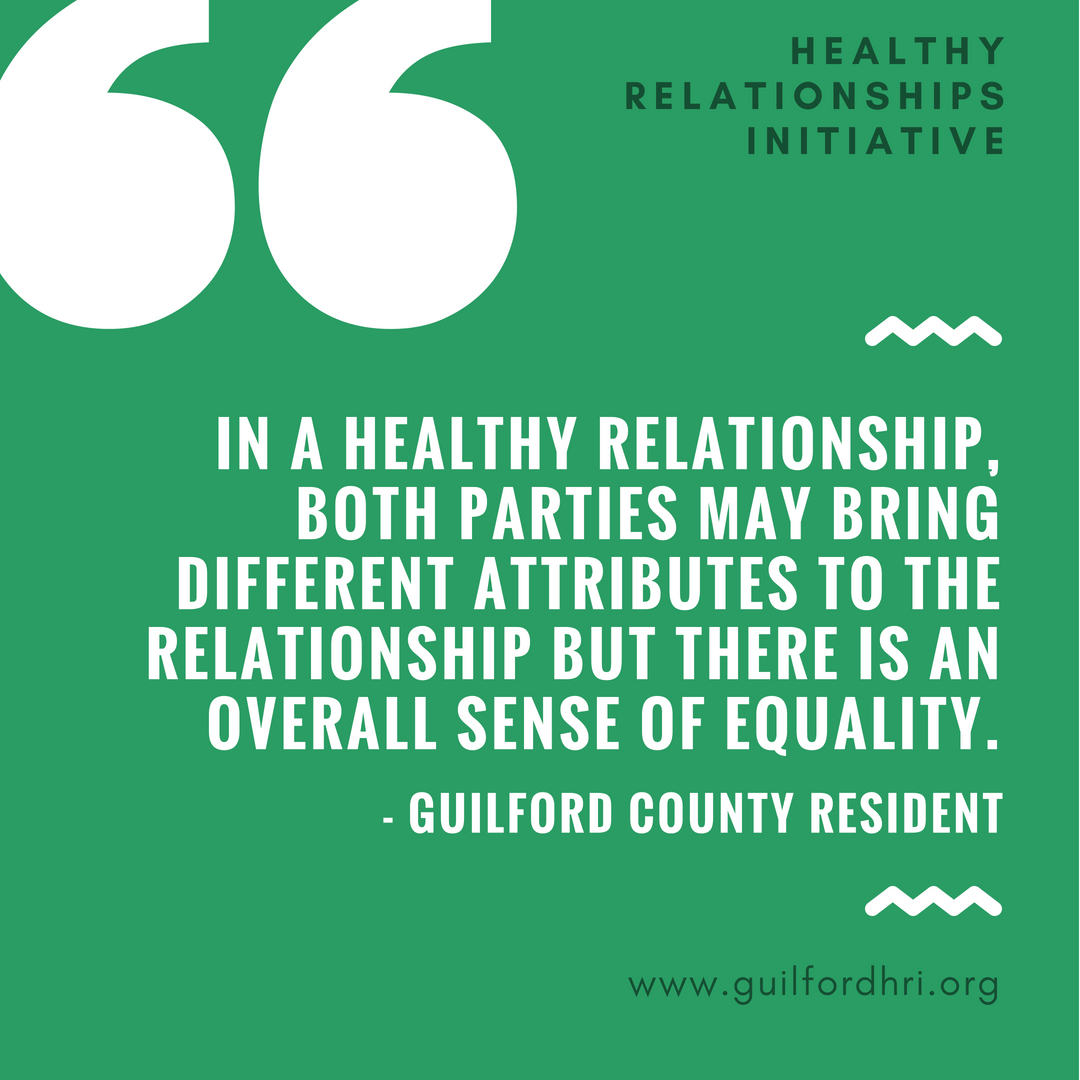 An Overall Sense of Equality – Healthy Relationships Initiative