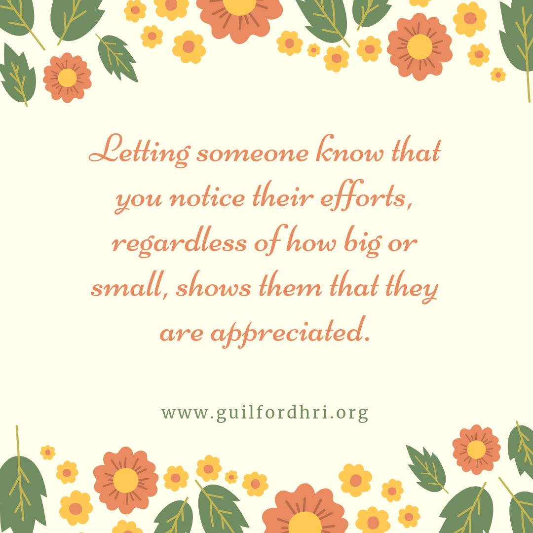 Notice the Big and Small Things – Healthy Relationships Initiative