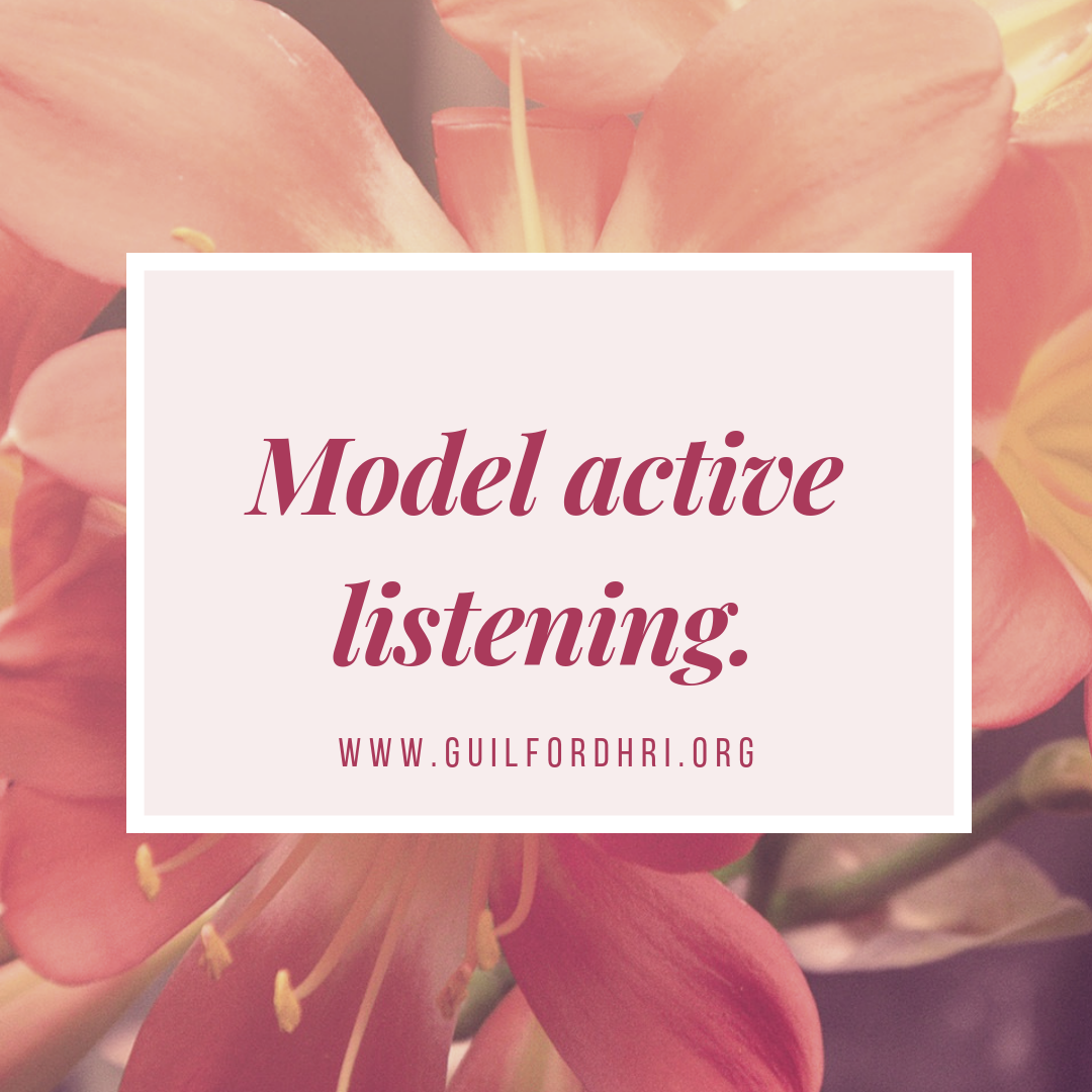 Model Active Listening – Healthy Relationships Initiative