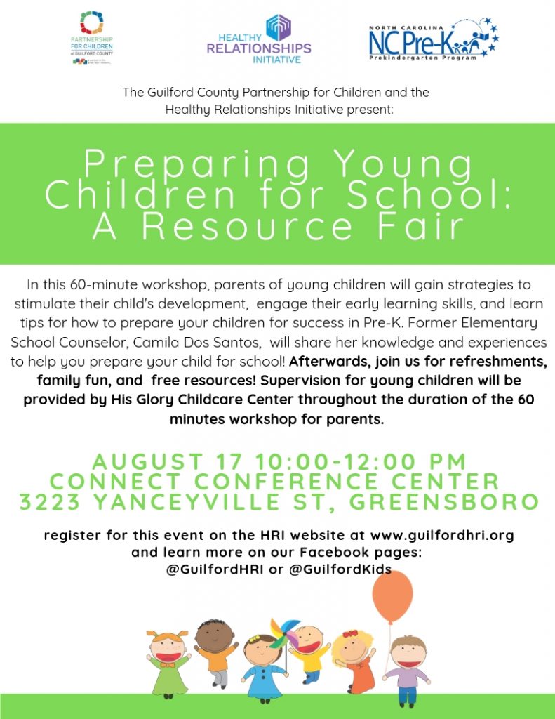 8/17/19: Preparing Young Children for School: A Resource Fair – Healthy ...