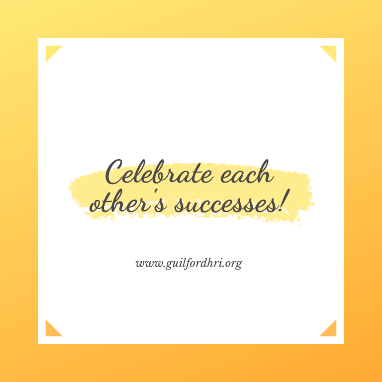 Celebrate Each Other’s Successes – Healthy Relationships Initiative
