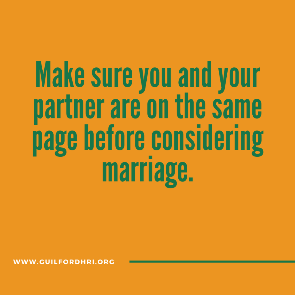 Getting on the Same Page Before Marriage – Healthy Relationships Initiative