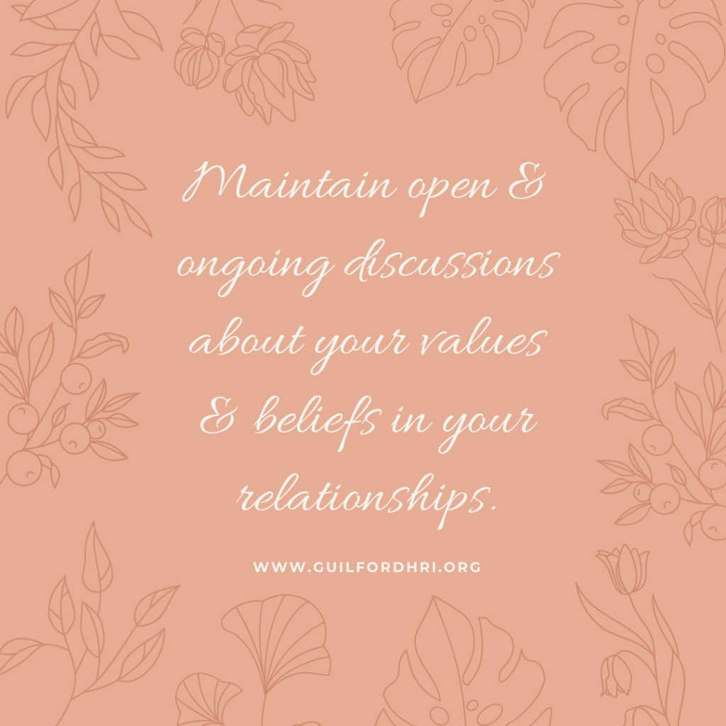Open & Ongoing Discussions – Healthy Relationships Initiative