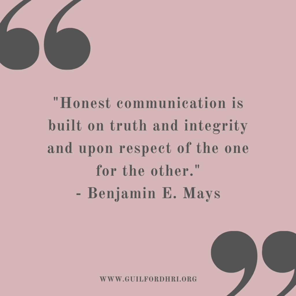 Honest Communication – Healthy Relationships Initiative