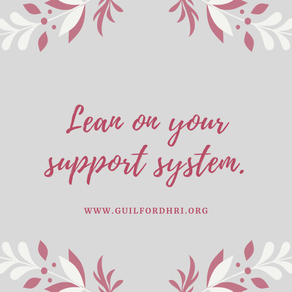 Lean on Your Support System – Healthy Relationships Initiative
