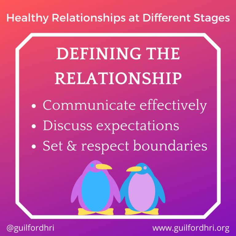 Healthy Relationships at Different Stages: Defining the Relationship ...