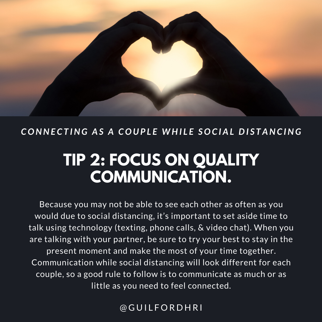 Connecting as a Couple during COVID-19: Focus on Quality Communication ...