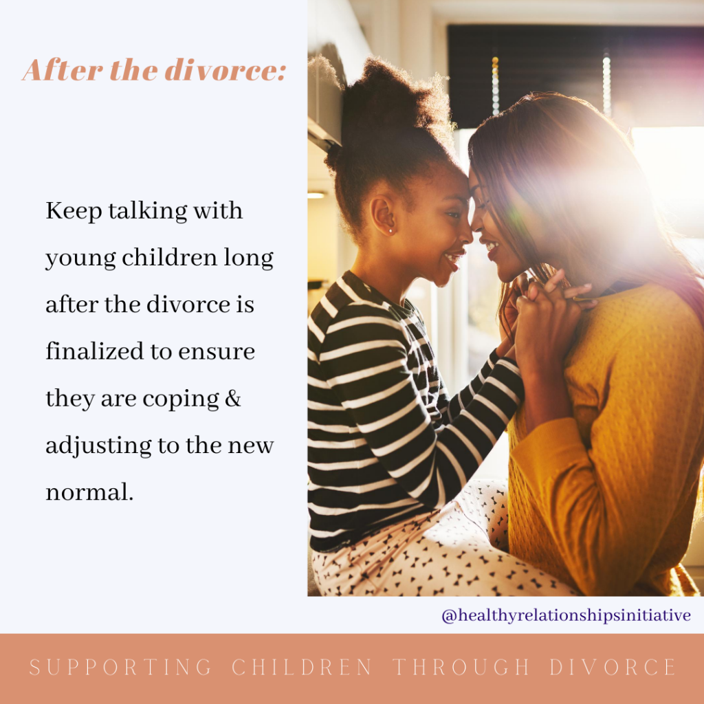 After the divorce: keep talking with young children – Healthy ...