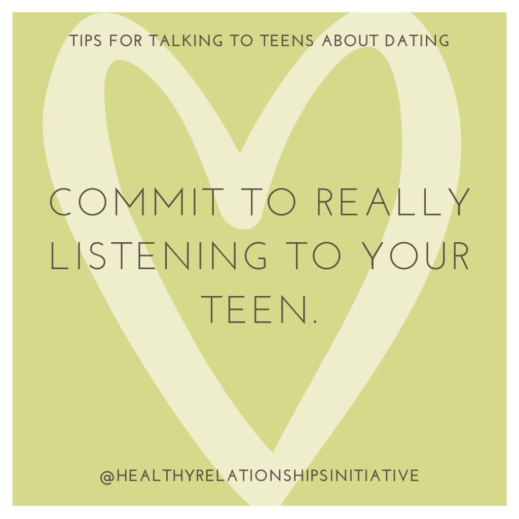 Talking to Teens About Dating: Tip 3 – Healthy Relationships Initiative