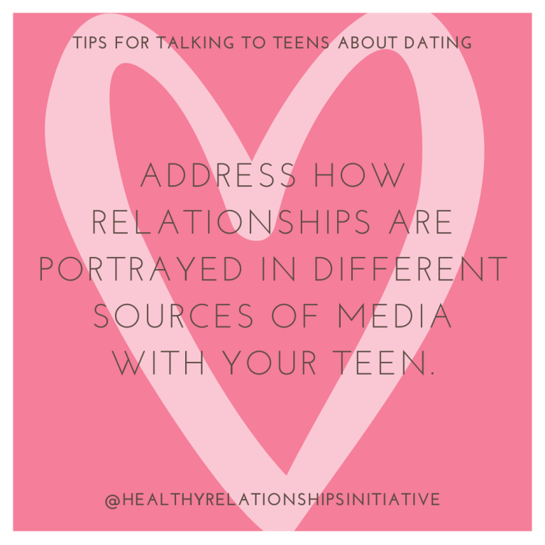 Talking to Teens About Dating: Tip 5 – Healthy Relationships Initiative