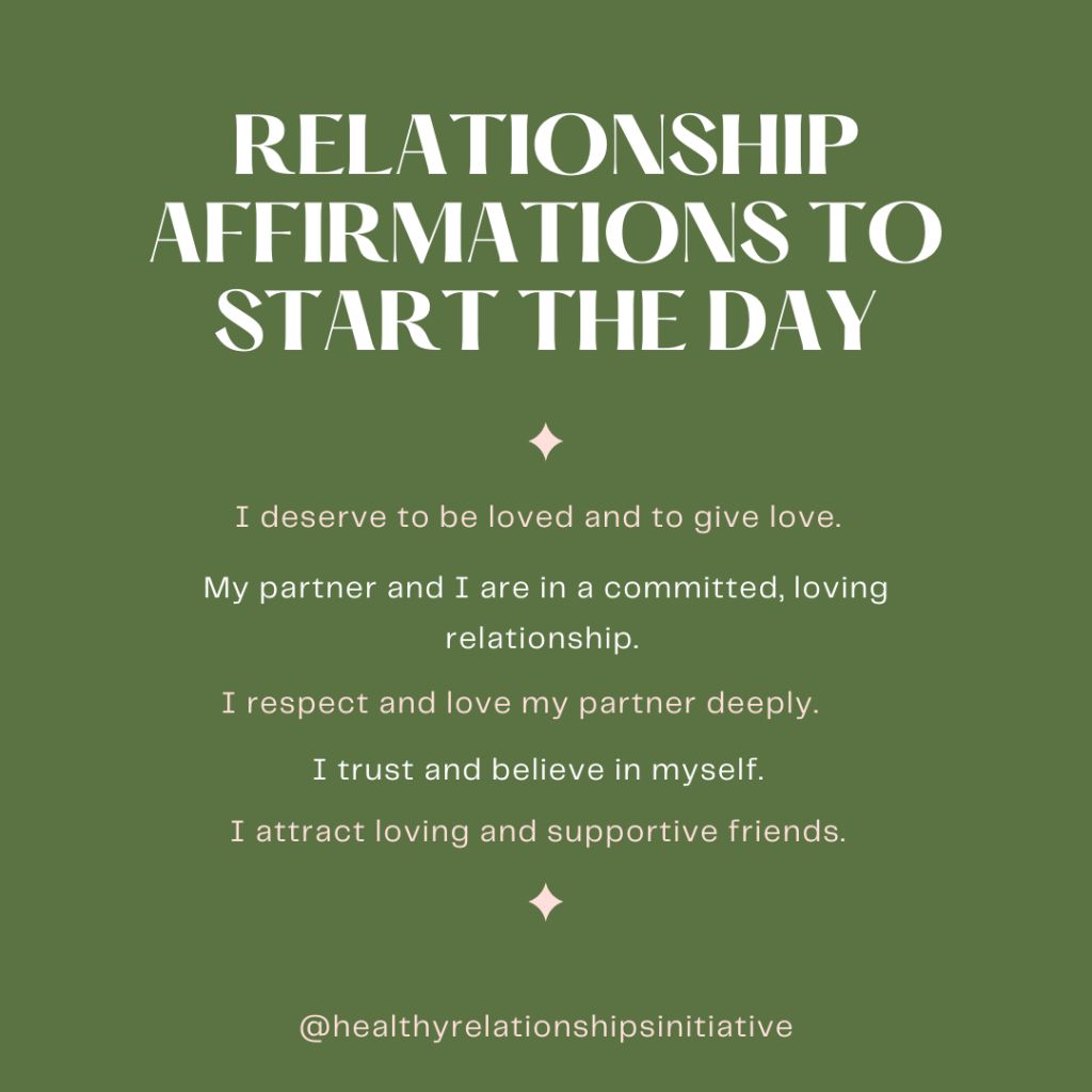Relationship Affirmations to Start the Day – Healthy Relationships ...