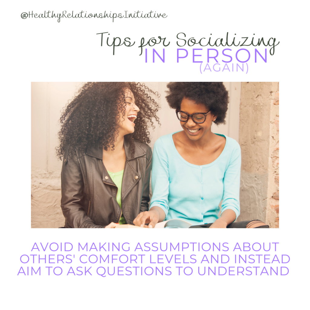 Tips for Socializing in Person Again: Ask Questions to Understand ...